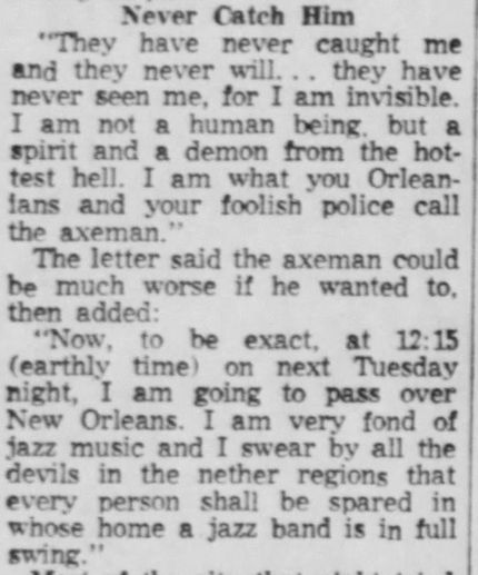 The Real Story of the Axeman of New Orleans