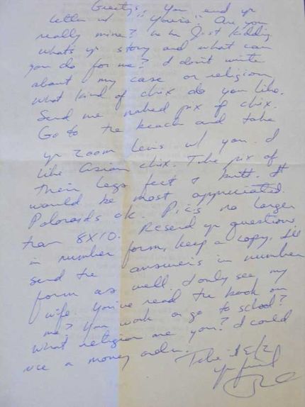 Prison Pen Pals: Amanda Howard on Her Collection of Letters from Serial ...